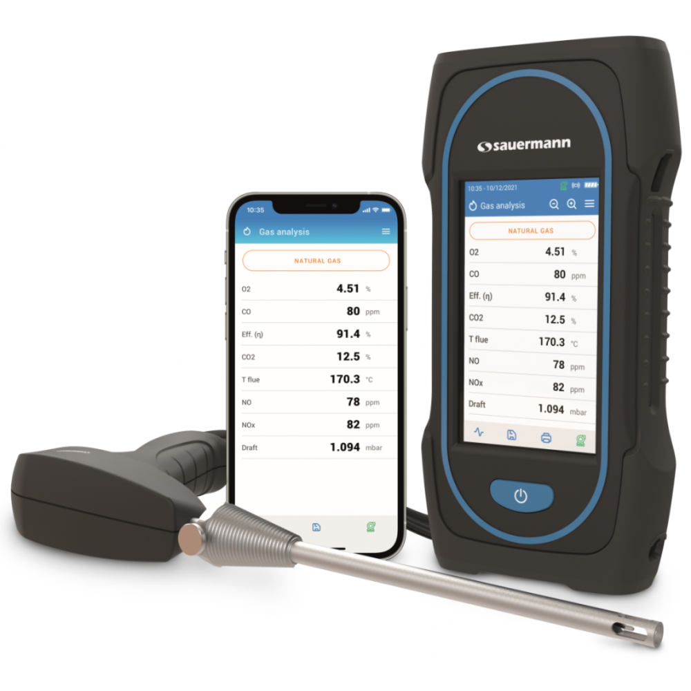 Analisador de Gases de Combustão Si-CA 130 Kimo Sauermann