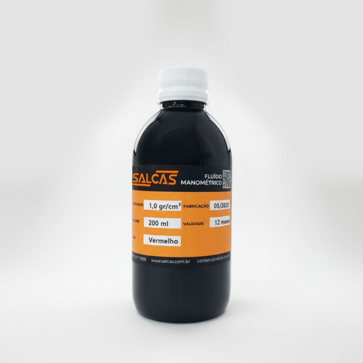 Fluido Manométrico de 1,00 g/cm³ cor vermelha