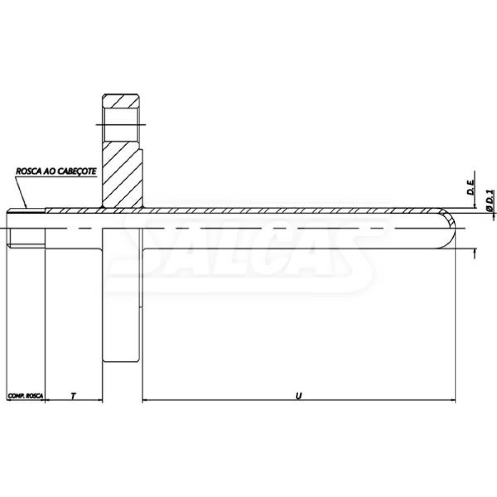 Tubo de Proteção Metálico para Termopar TP3400